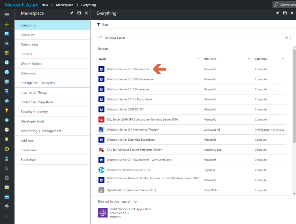 Create A New Windows Virtual Machine Using The New Azure Management ...