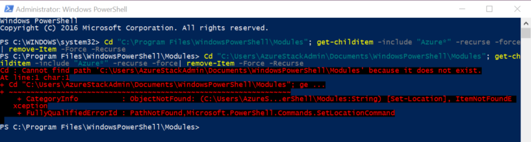 Install The Azure Stack PowerShell Module - Pixel Robots.