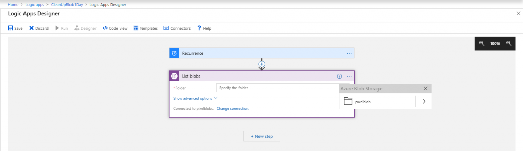 Using Logic Apps to delete files older than X number of days from Azure Blob Storage - Pixel Robots.