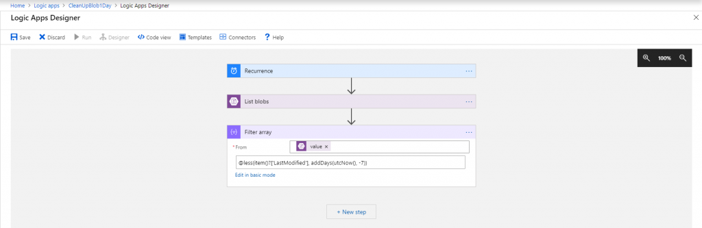 Using Logic Apps to delete files older than X number of days from Azure Blob Storage - Pixel Robots.