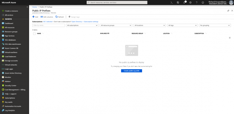 Azure Public IP Prefixes - Static IP Ranges in Azure - Pixel Robots.