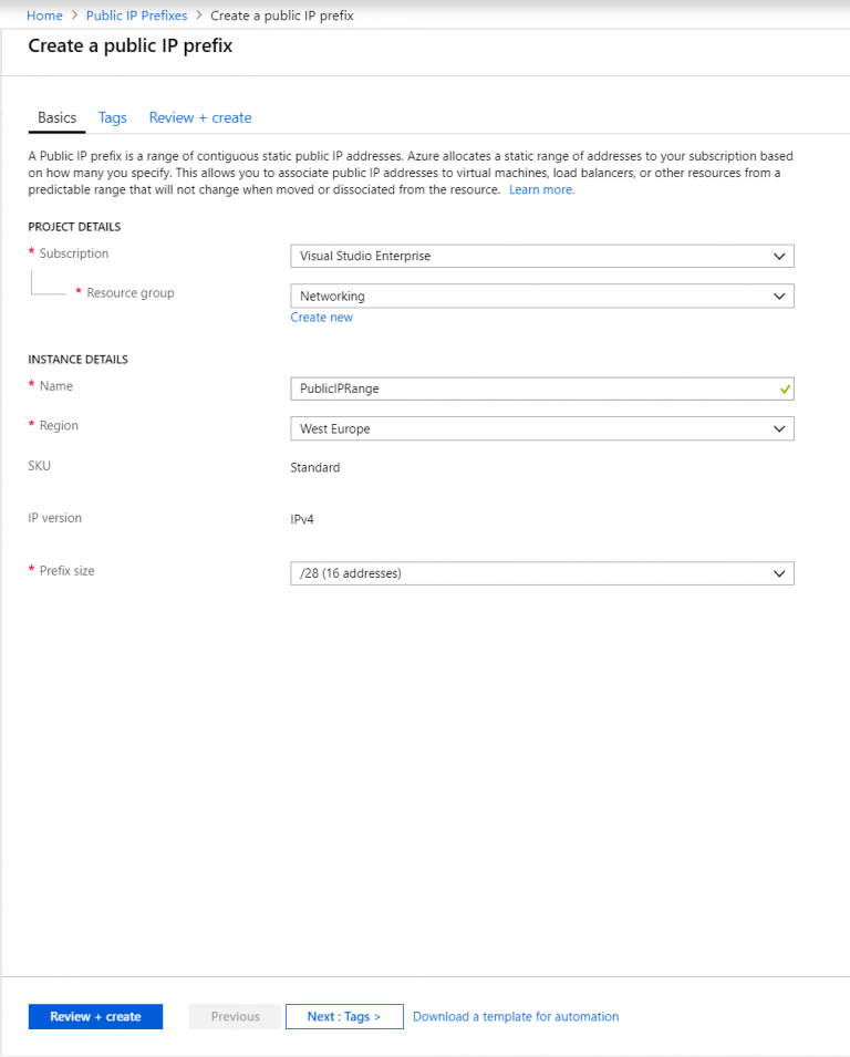 Azure Public IP Prefixes - Static IP Ranges in Azure - Pixel Robots.