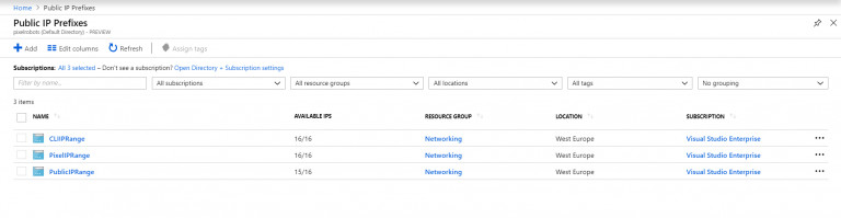 Azure Public Ip Prefixes Static Ip Ranges In Azure Pixel Robots
