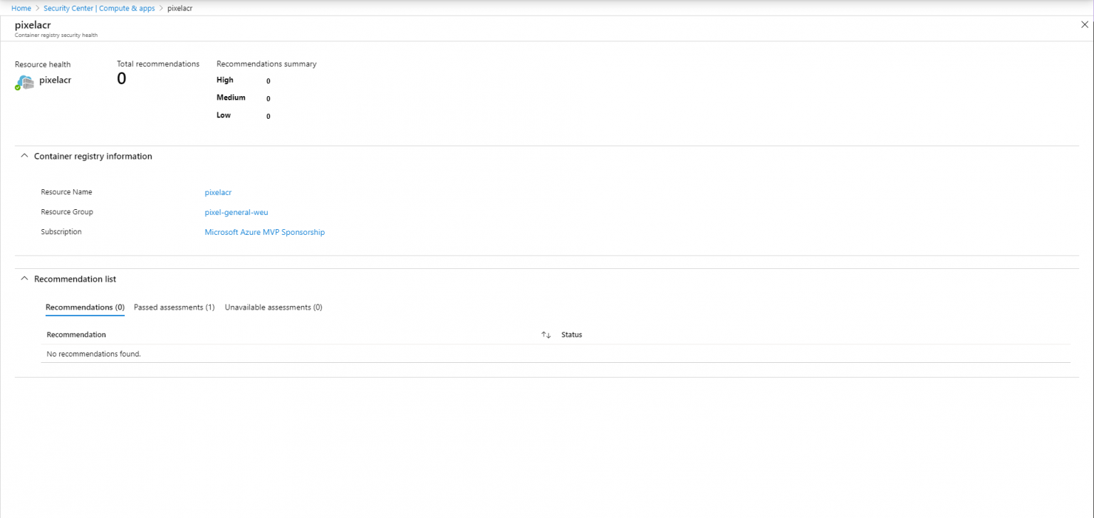 Scan your Azure Container Registry container images with Azure Security ...